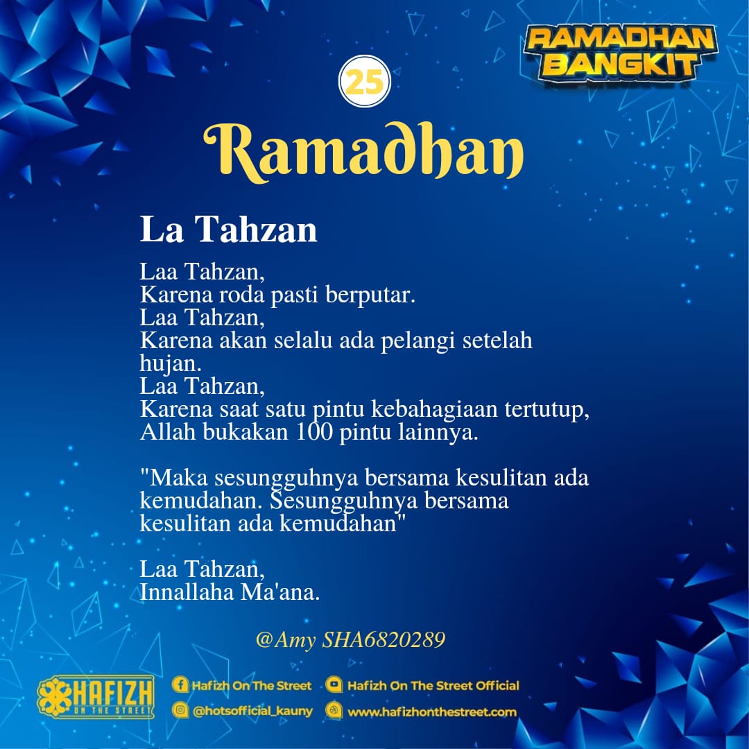 Laa Tahzan – Hafizh On The Street
