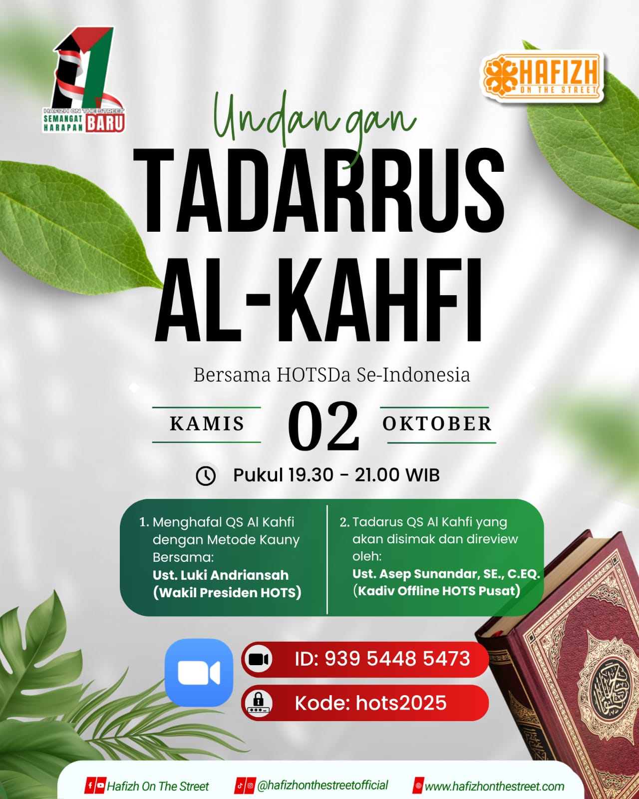 Undangan Tadarus Al-Kahfi Bersama HOTSDa se Indonesia – Hafizh On The ...